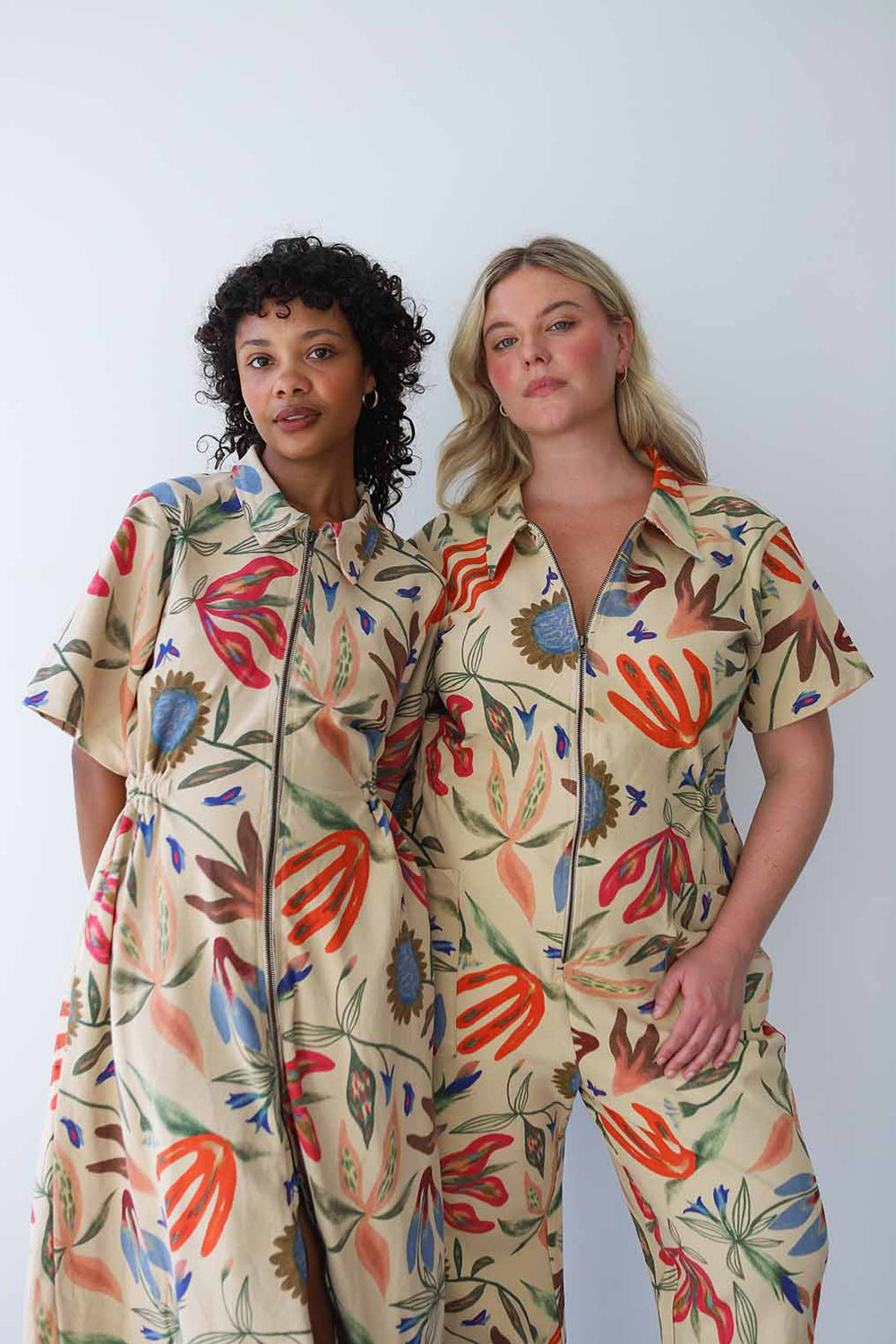 Noble Long Utility Dress in Laura Burke Print