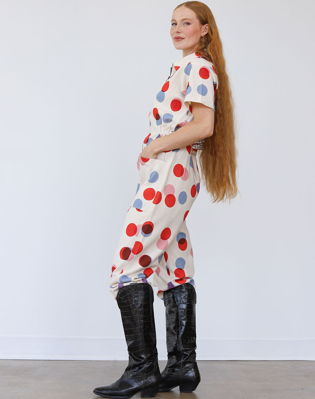 Noble Utility Suit in Polka Dot