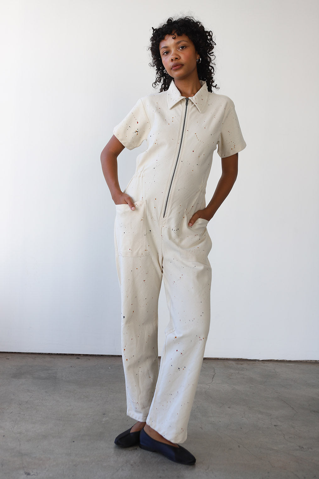 Noble Utility Suit in Splatter Print